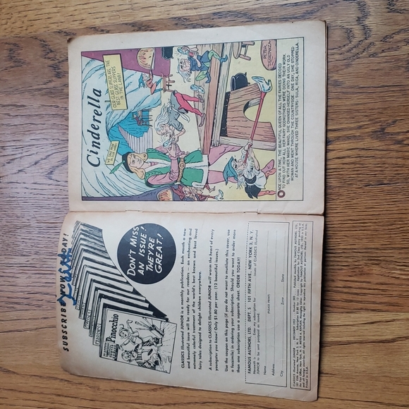 Other | Vintage 5s Classics Illustrated Junior No 503 Cinderella Comic ...